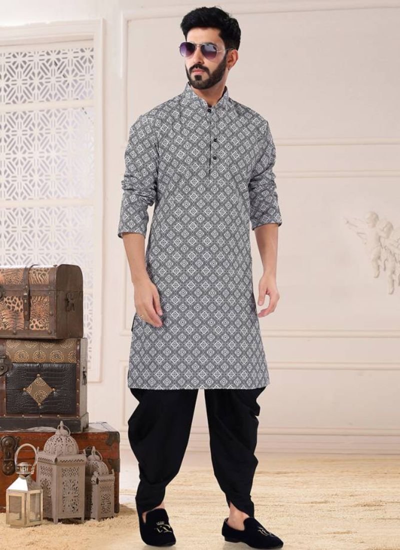 Wedding Wear Mens Exclusive Indo Western Kurta Pajama Wholesale Catalog
